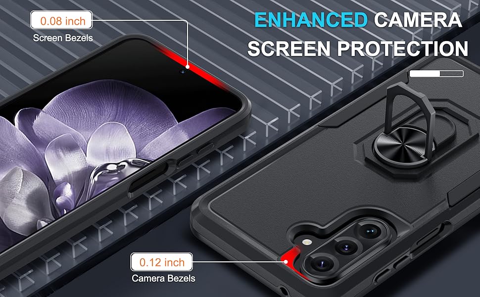 Amazon.com: Janmitta Compatible with Samsung Galaxy A26 5G Case with Screen Protector+Camera ...