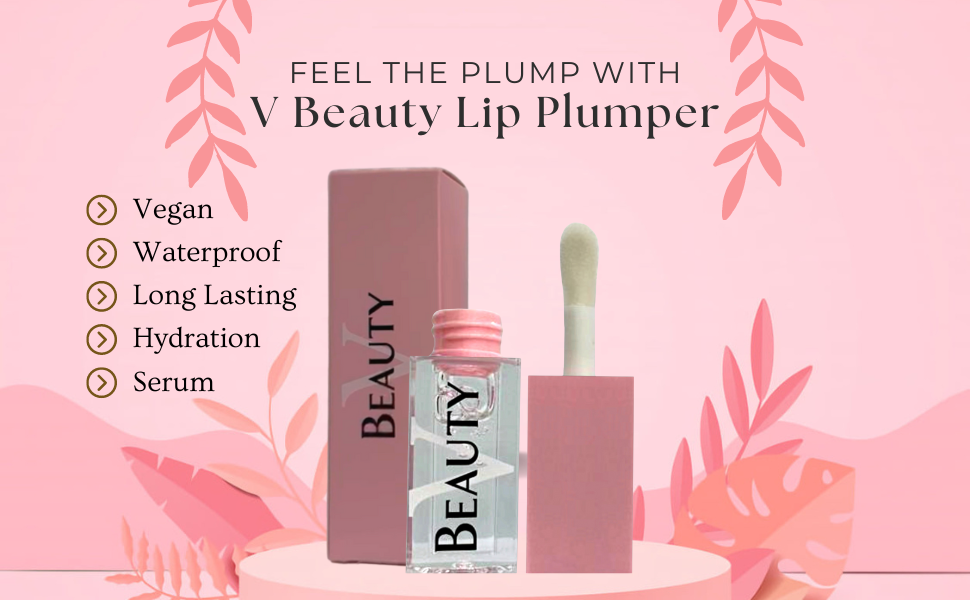 Amazon.com: V Beauty Full Nourishing Lip Plumper, Natural and Vegan Serum Enhancer with ...