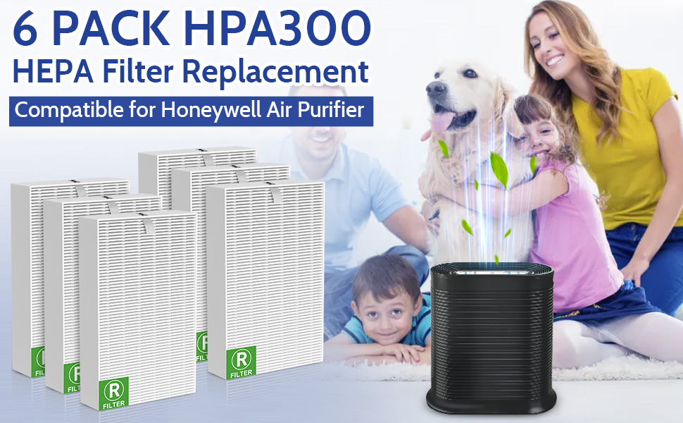 Amazon.com: XBGG HPA300 HEPA Filter Replacement for Honeywell Air Purifiers, 6 Pack H13 True ...