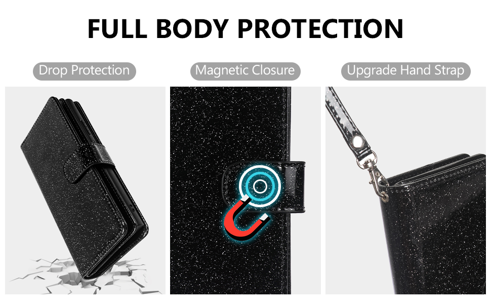 Amazon.com: Varikke for Samsung Galaxy S24 Ultra Wallet Case, Detachable Magnetic for S24 Ultra ...