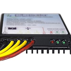 Amazon.com : Pikasola MPPT Wind Turbine Charge Controller, 12V/24V Auto ...