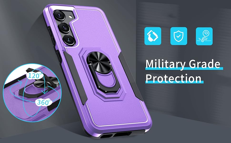 Amazon.com: Janmitta Samsung Galaxy S23+ Plus Case with Screen Protector+Camera Lens Protector ...