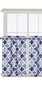 Amazon.com: CAROMIO Fabric Shower Curtain, Geometric Quatrefoil Patterned Modern Poly-Cotton ...