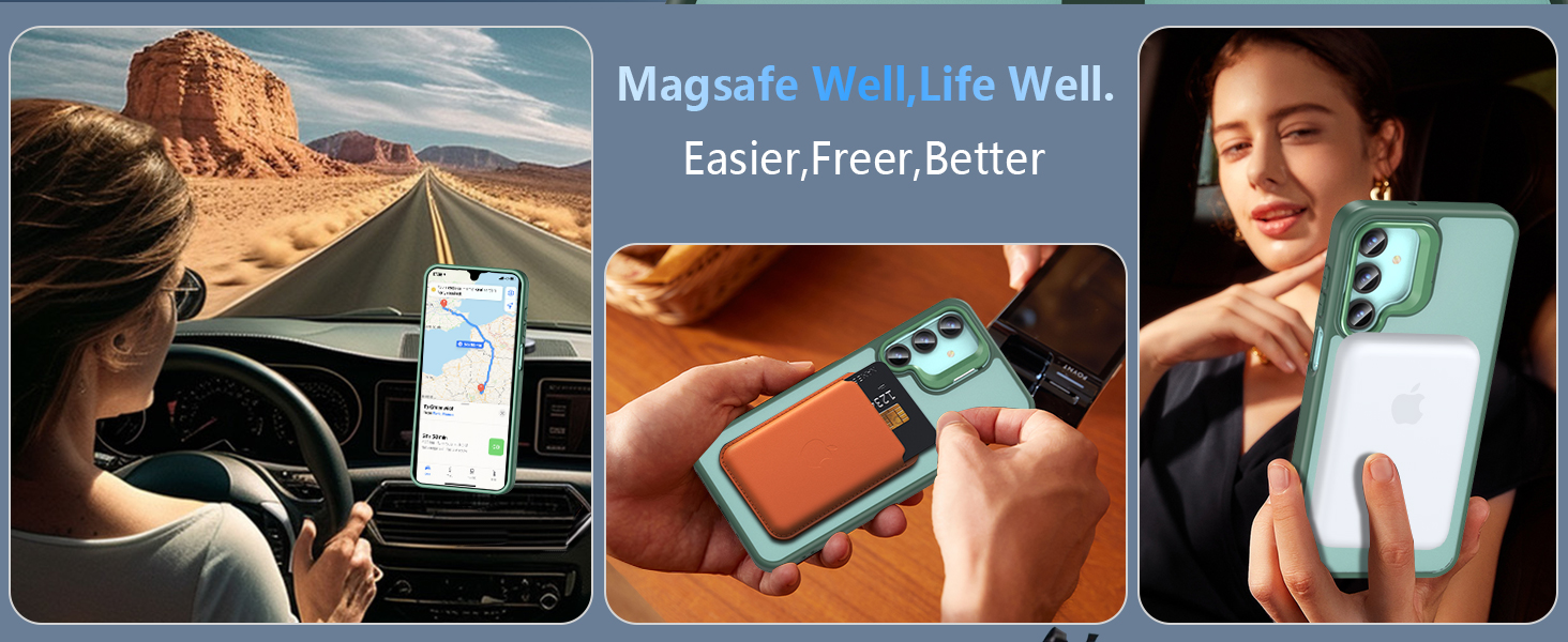 Amazon.com: RC1WD Magnetic for Samsung Galaxy A16 5G Phone Case with Screen Protector ...