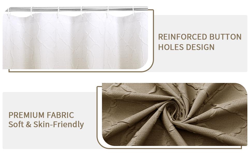 Amazon.com: Gibelle Ombre Brown Shower Curtain for Bathroom, Modern 3D Embossed Geometric ...