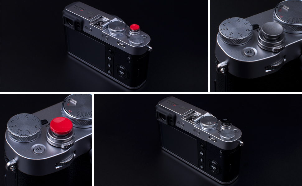 Amazon.com : VKO Metal Soft Shutter Release Button,Delicate Camera Shutter Button Black Red Gray ...