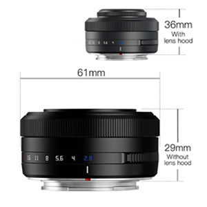 Amazon.com : TTartisan 27mm F2.8 APS-C Frame Autofocus Lens, STM Wide Angle, Compatible with ...