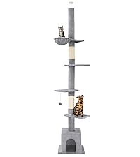 Amazon.com : Meow Sir Large Cat Tree for Large Cats 70 Inches Tall Cat Tower with Large Hammock ...