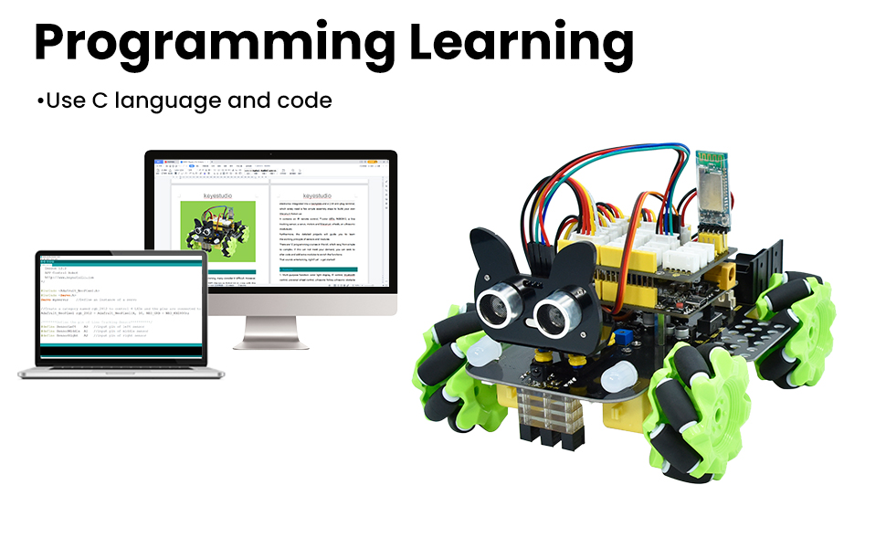 KEYESTUDIO 4WD Mecanum Car Kit for Raspberry Pi PICO, Raspberry Pi ...