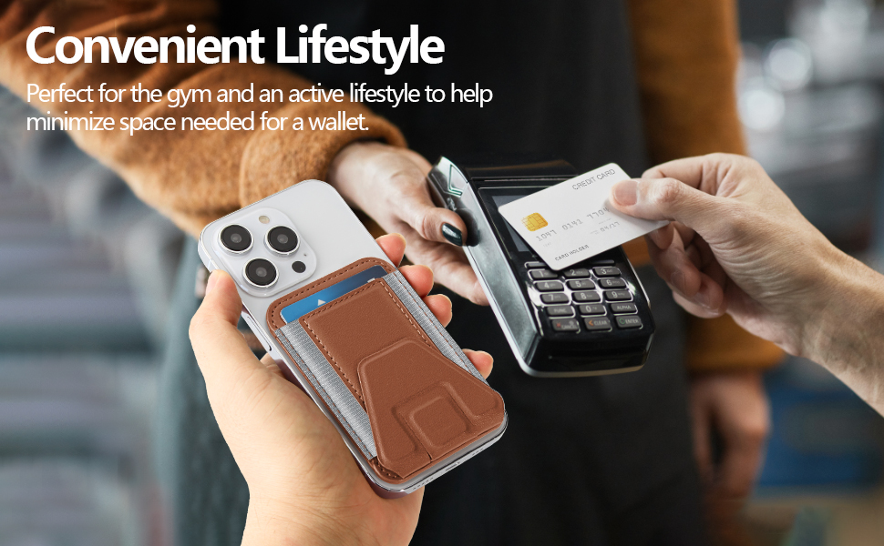 Amazon.com: ExtreLife Magnetic Wallet Card Holder Compatible with MagSafe Wallet Stand for ...