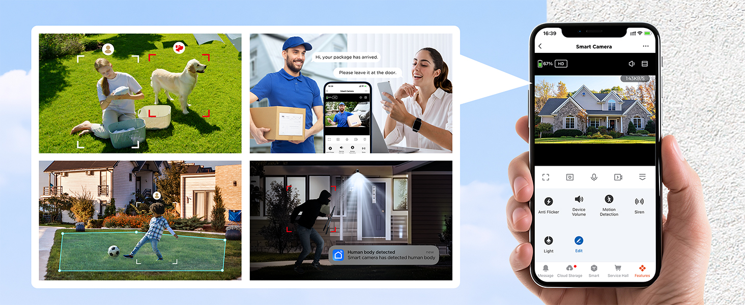 Amazon.com : TCL 2K Solar Security Camera Cam B1, Wireless Outdoor Wi-Fi Camera, Solar-Powered ...