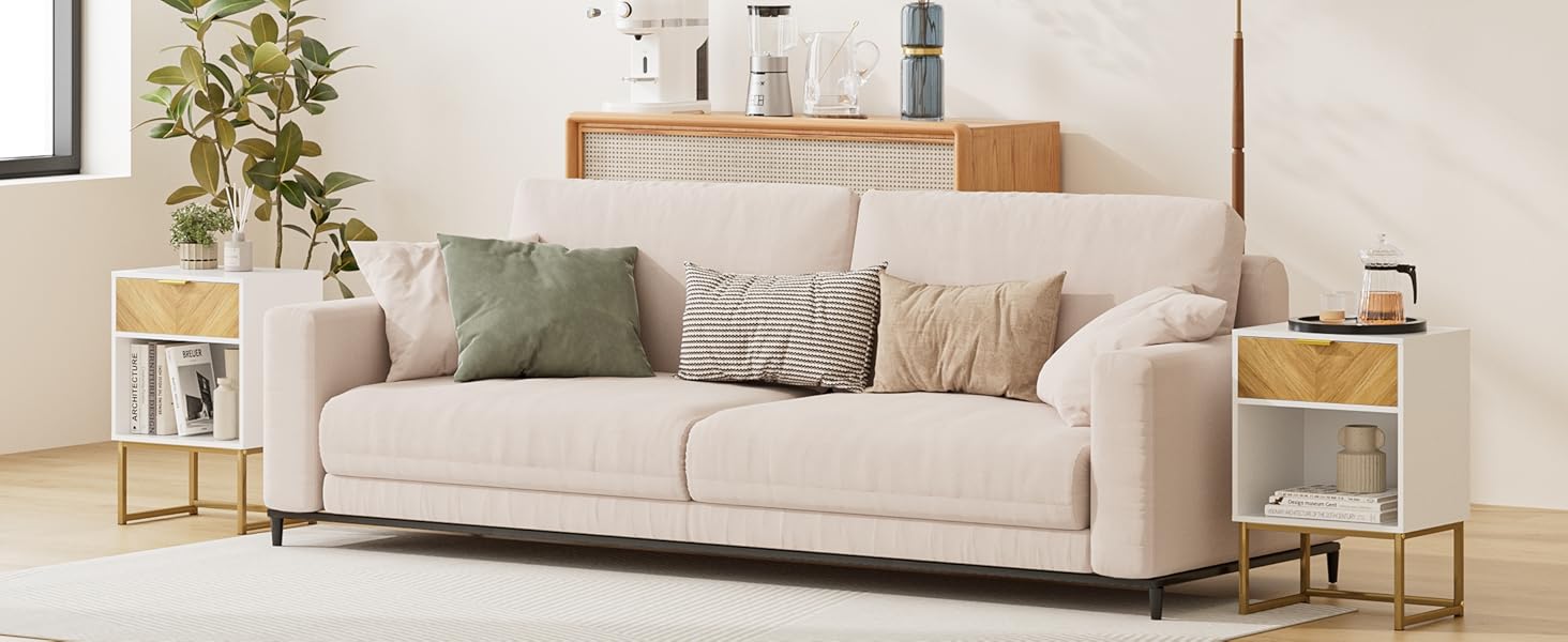 Amazon.com: Masupu Extra Large Nightstand,Boho Night Stand Modern Farmhouse Wood Bedside Table ...