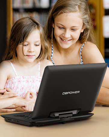 Amazon.com: DBPOWER 16.9" Portable DVD Player with 14.1" HD Swivel Large Screen, Support DVD/USB ...