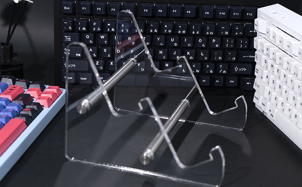 GEKUCAP 1 Pcs 2-Tier Acrylic Mechanical Keyboard Display Stand ...