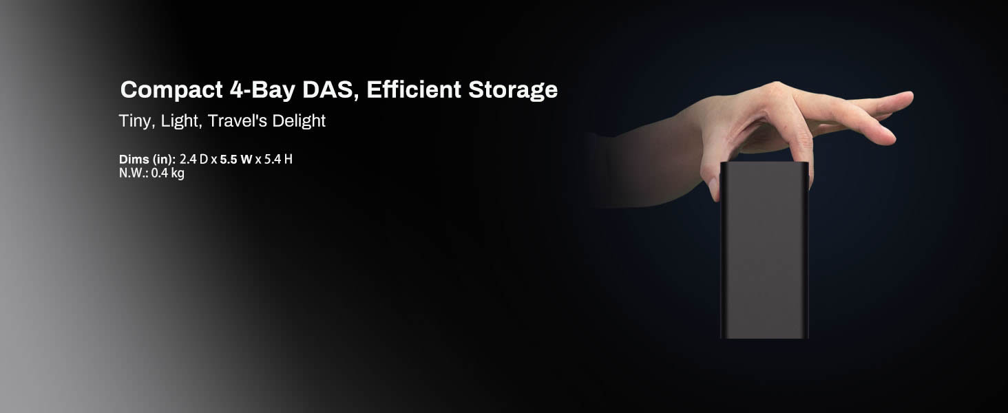 Amazon.com: TERRAMASTER D4 SSD NVMe Enclosure - 40Gbps 4Bay, USB Storage Type-C Supports 4xM.2 ...