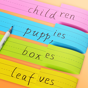 Amazon.com: Colored Sentence Strips Cardstock, 3” x 24” Rainbow Color ...