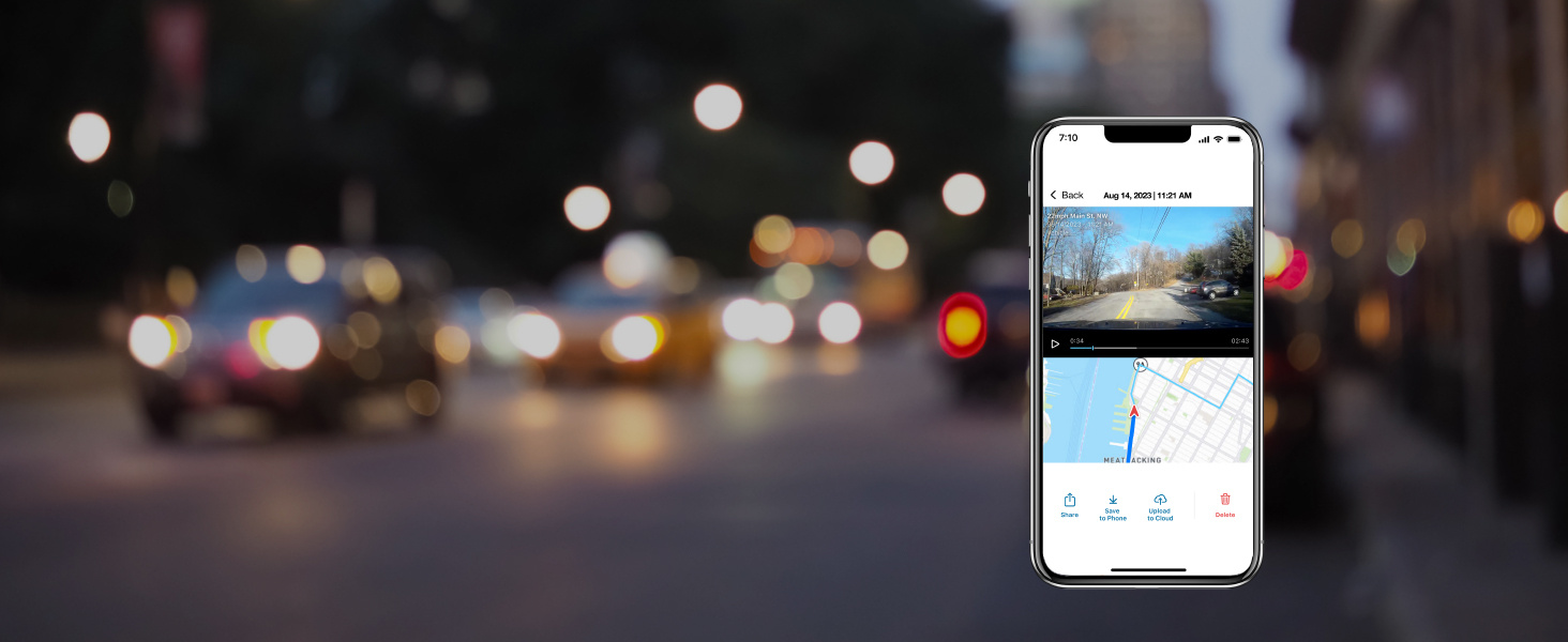 Amazon.com: Cobra Discreet Dash Cam (SC120) - QHD 1440P Video Resolution, Built-in WiFi, Night ...