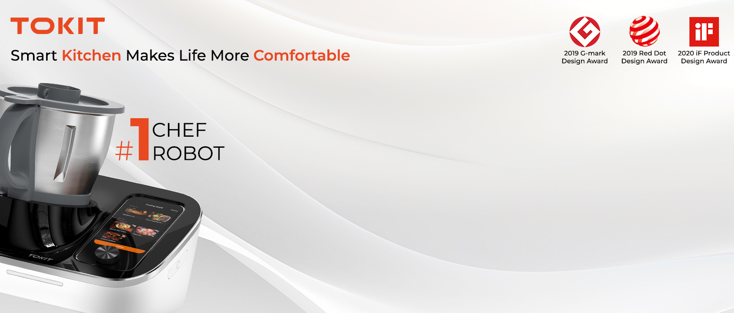 TOKIT Omni Cook C2 Chef Robot, 21 IN ONE Smart Cooking Machine - Stand ...