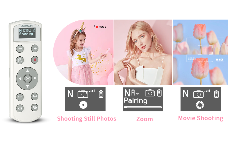 Amazon.com : Rechargeable Shutter Release for Nikon AODELAN Wireless Camera Remote Control ...