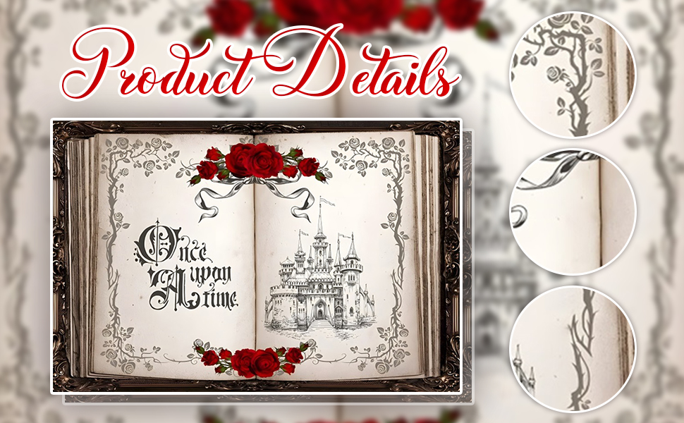 Amazon.com : Leowefowa 10x8ft Once Upon a Time Backdrop for Photography ...