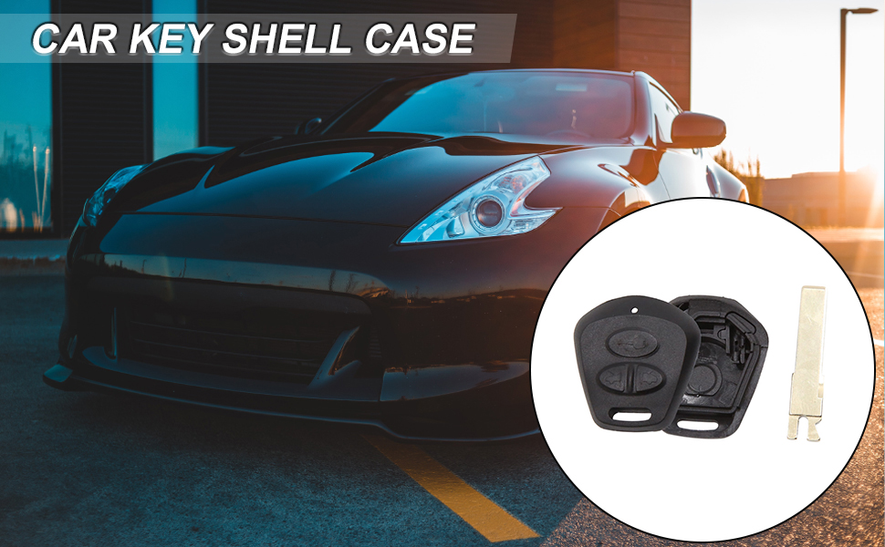 sourcing map New 3 Buttons Uncut Key Fob Remote Control Case Shell for 911 : Amazon.co.uk ...