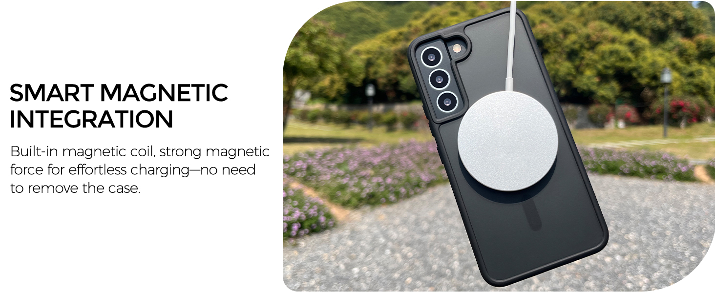 Amazon.com: Rayboen for Samsung Galaxy S22 case Magnetic, [Compatible with Magsafe] Protective ...