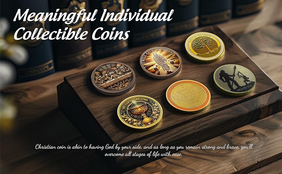 Amazon.com : Original Holy Grail Christian Challenge Coin - Joshua 1:9 Jesus Religious Token ...