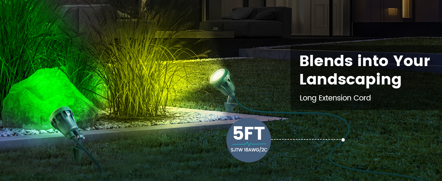 SURAIELEC Halloween Spotlights Outdoor, 800 LM Waterproof LED Stake ...