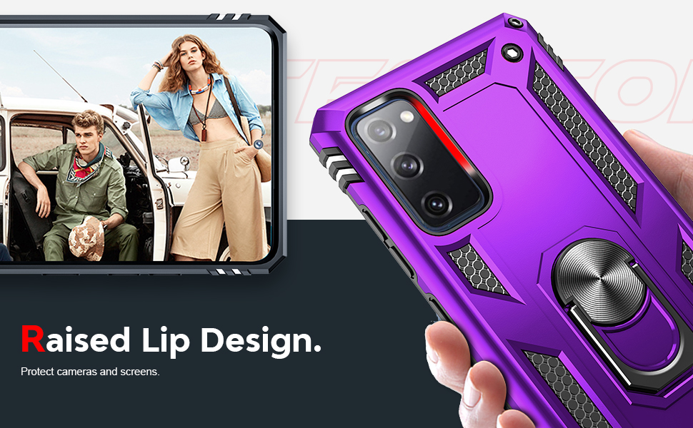 LeYi for Samsung Galaxy-S20-FE-5G Case (FE Only), S20 FE Case with 2 PCS Screen Protector, Heavy ...