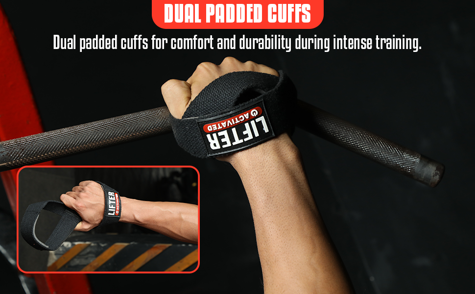 Buy EasyHealth Slip Resistant Deadlift Straps For Gym Figure 8 Lifting Straps Gym Straps For ...