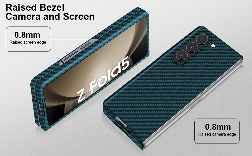 Amazon.com: kaisenkec Slim & Thin Case Compatible with Samsung Galaxy Z Fold 5 Carbon Fiber Case ...