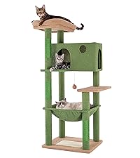 Amazon.com : Meow Sir Large Cat Tree for Large Cats 70 Inches Tall Cat Tower with Large Hammock ...