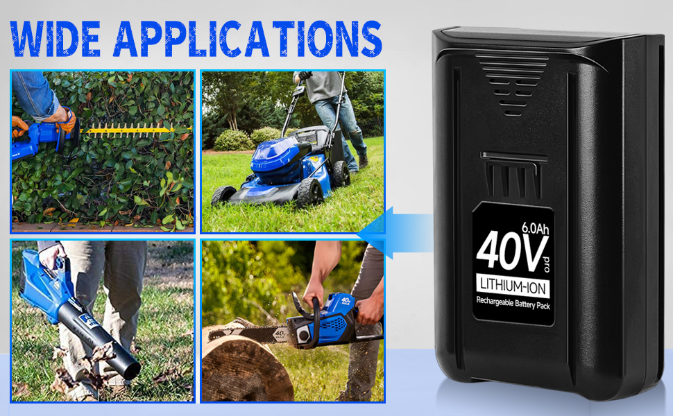 Amazon.com: NEPOWILL 40V 6.0Ah Replacement Battery for Kobalt 40v Battery MAX 2540C-06 ...