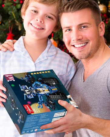 Henoda STEM Robot Toys for Kids Age 8-12+,Remote & APP Controlled ...