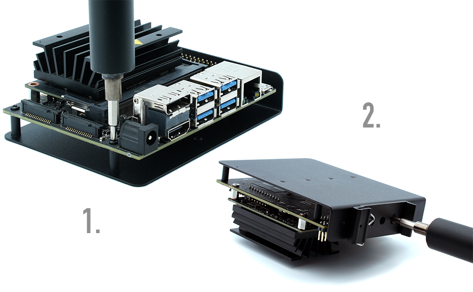 KKSB DIN Rail Clip Bracket for NVIDIA Jetson nano, Orin, and XAVIER NX - Multiple Clip Fixing ...
