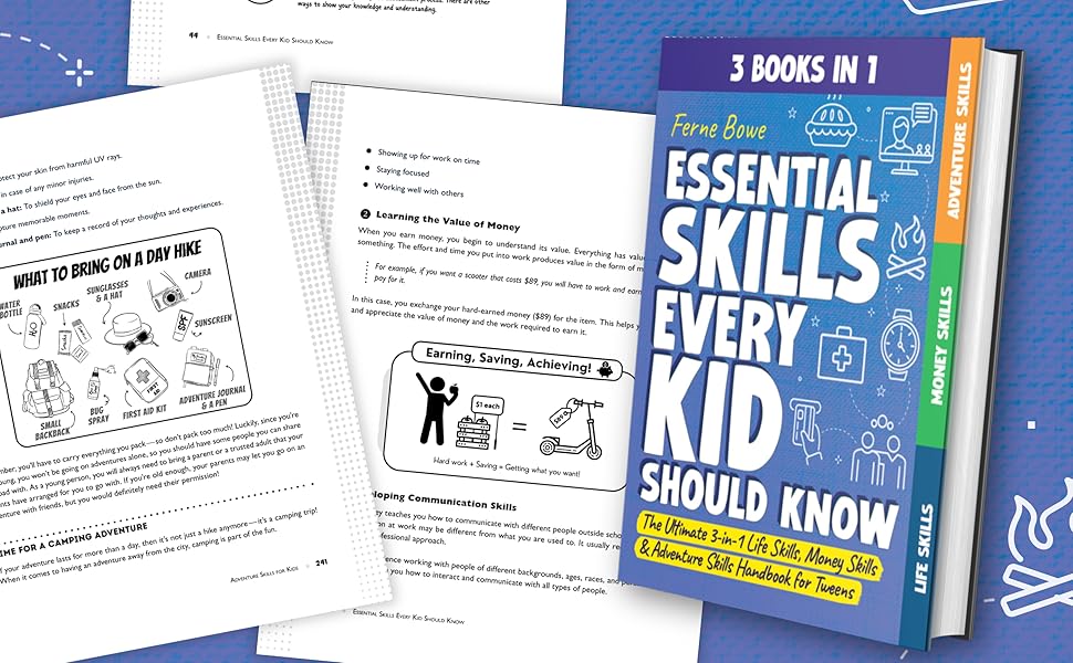 Amazon.com: Essential Skills Every Kid Should Know: The Ultimate 3-in-1 Life Skills, Money ...