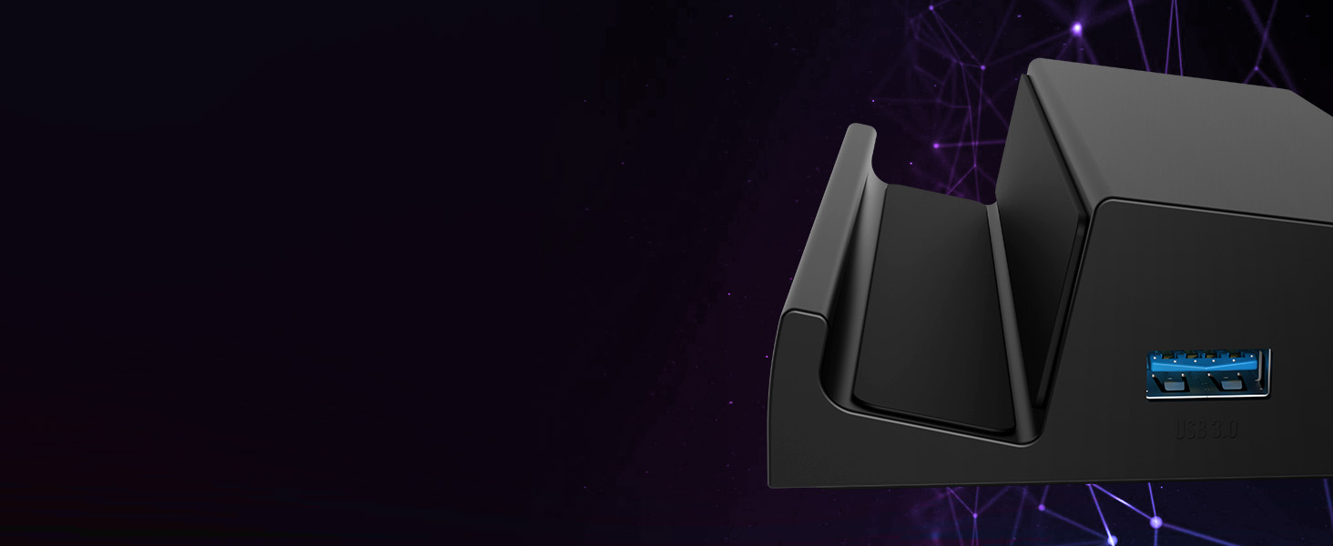 SABRENT Steam Deck Dock, 6-in-1 with HDMI 4K@60Hz, USB-C 95W PD 3.0 Fast Charging, Triple USB ...