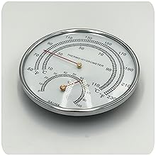 Amazon.com: Sauna Thermometers Fahrenheit & Hygrometer - Temperature Measure Gauge, Indoor Dial ...