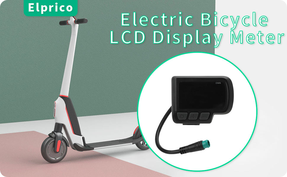 Electric Bicycle LCD Display Meter, 5 Pin En06 Waterproof USB Power ...