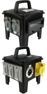 Amazon.com: Walther Electric Portable Power Distribution Unit (PDU) | 50A Single Phase 2-Pole 4 ...