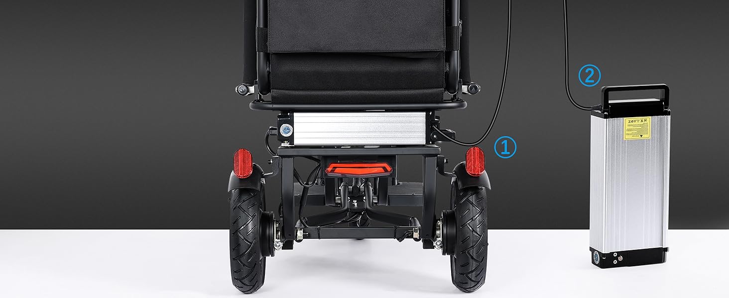 Amazon.com: TopMate ES10 3 Wheel Electric Scooter Lightweight Folding Powered Mobility Scooter ...