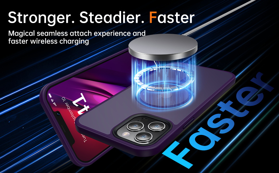 Amazon.com: Maozis Magnetic Designed for iPhone 12 Pro Max Case [Compatible with Magsafe ...