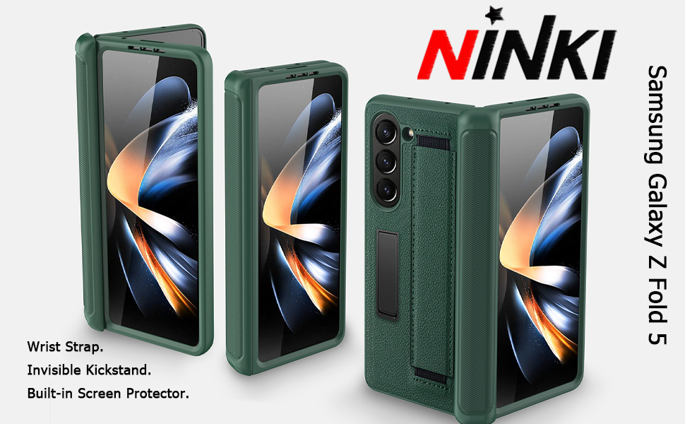 Amazon.com: NINKI for Samsung Galaxy Z Fold 5 5G Case with Screen Protector,Hinge Protection ...