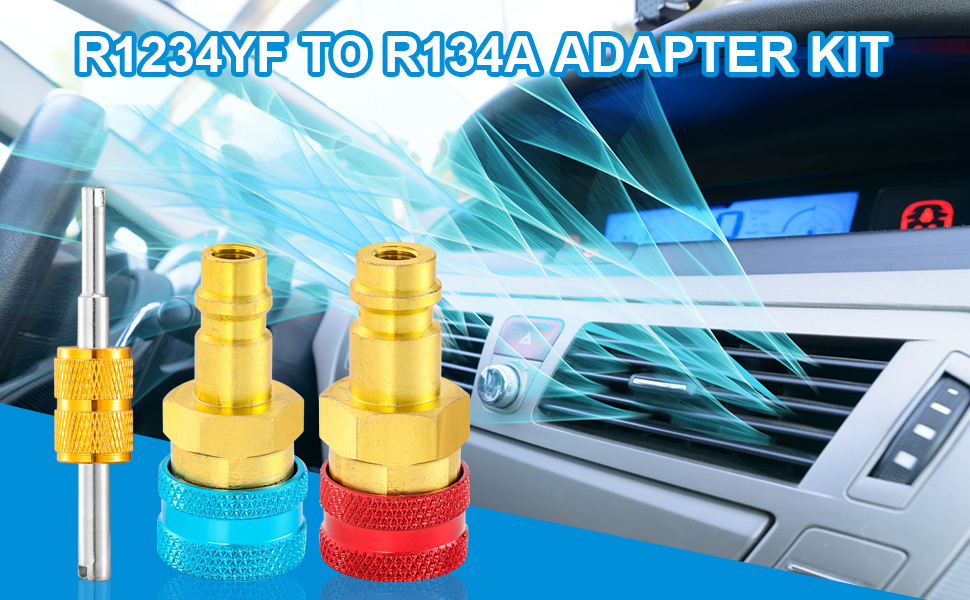 Amazon.com: R1234yf to R134a Adapter, R1234yf Adapter Kit, R1234yf to R134a Conversion Adapters ...