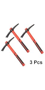 Amazon.com : GENHAKON 2 PCS 16 Inch Mattock Pick Axe, Stainless Steel ...