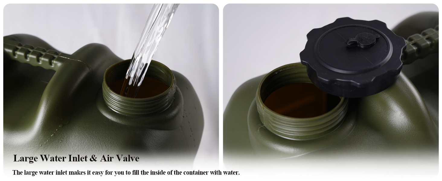 Amazon.com: COOZMENT 6.4 Gallon(24L) Portable Water Containers with Spigot, BPA Free Water Jug ...