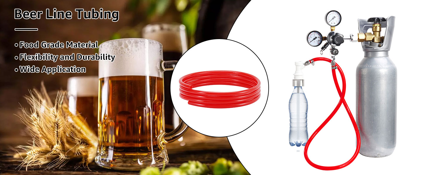 Amazon.com: 10FT CO2 gas line Beer Hose Tubing, Keg Gas Line Beer Line ...