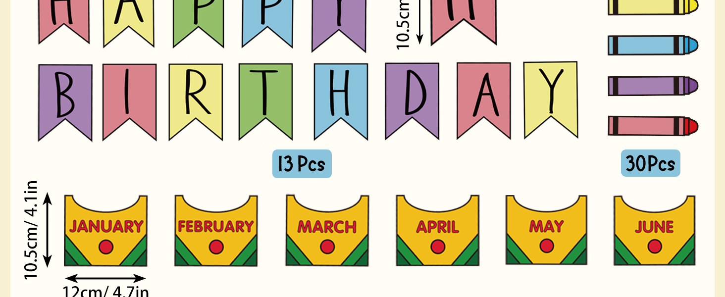 Amazon.com: JarThenaAMCS Back to School Classroom Happy Birthday ...