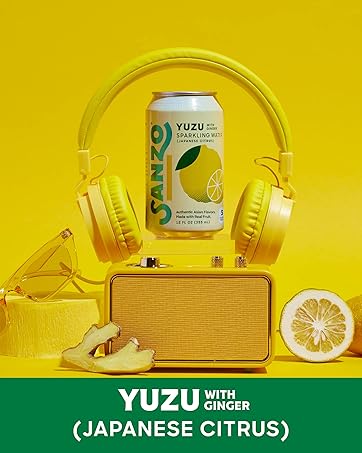 Amazon.com: Sanzo Flavored Sparkling Water Variety Pack - Yuzu Lemon Soda, Calamansi Lime ...