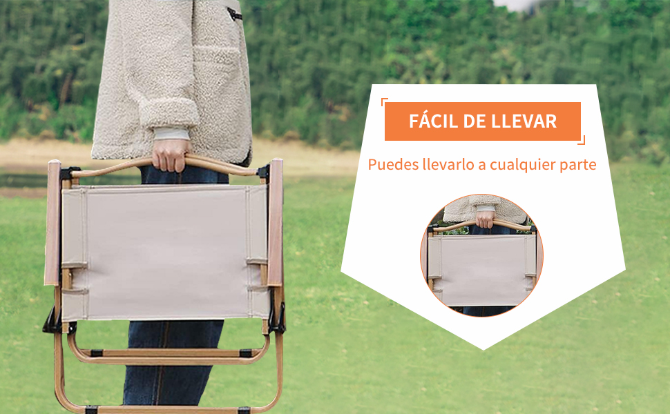 AdooAdii Silla de Camping Plegable Con Portavaso - Ultraligera, Compacta y Ergonómica Para ...